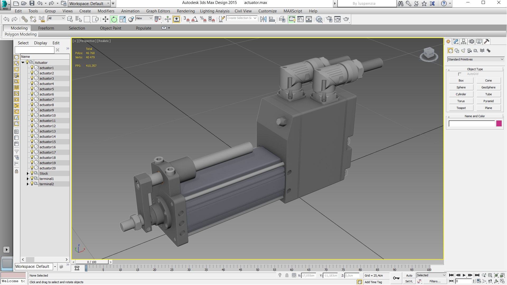 Electric Actuator Or Electric Cylinder 3D Model - TurboSquid 2236563