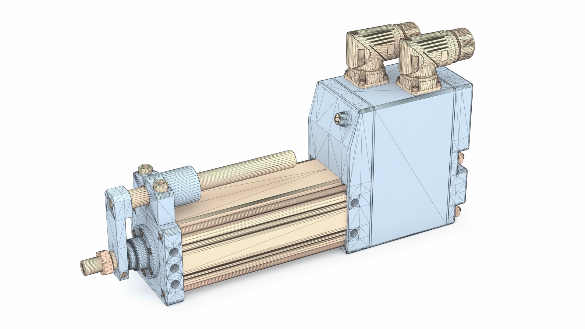 Electric Actuator Or Electric Cylinder 3D Model - TurboSquid 2236563