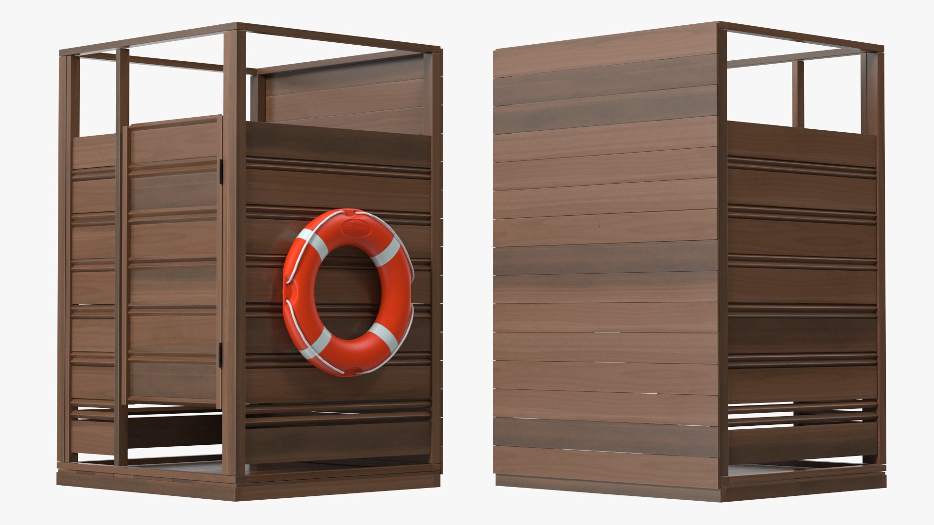 Wooden Dressing Cabin 3D Model - TurboSquid 1769449