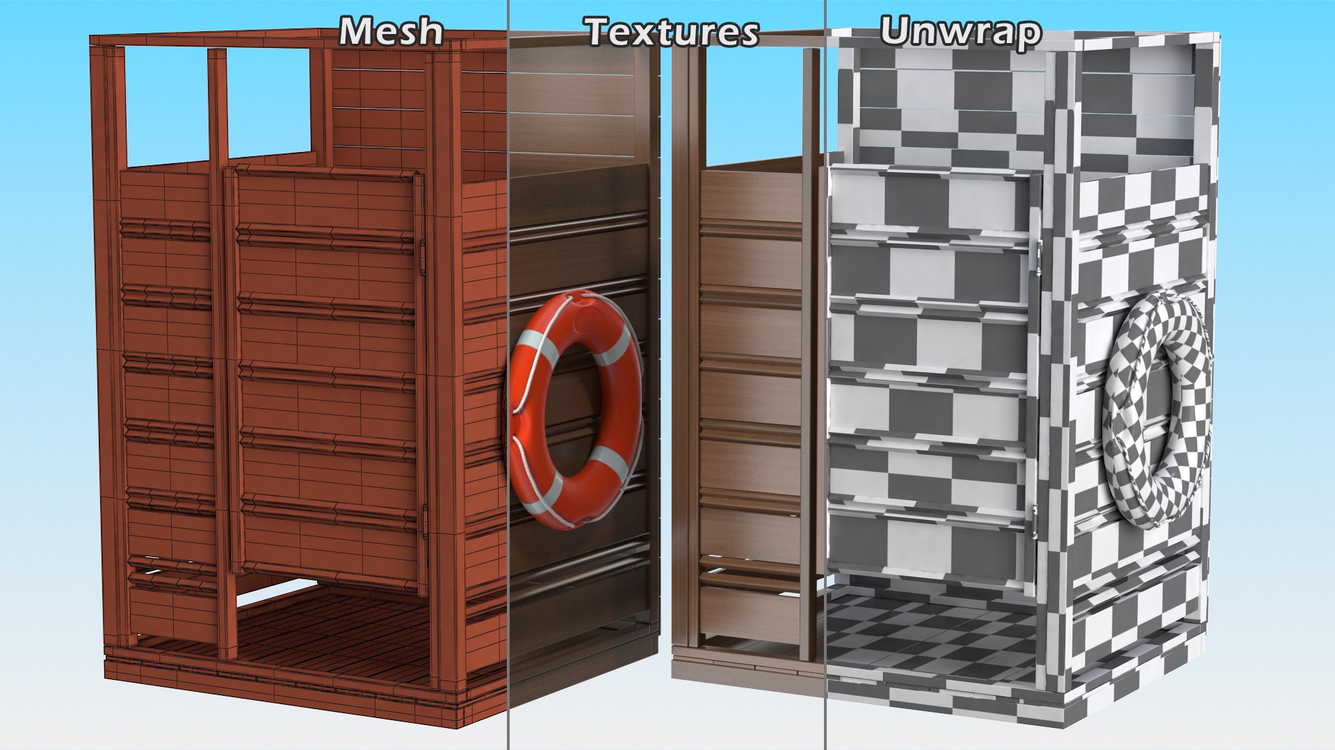 Wooden Dressing Cabin 3D Model - TurboSquid 1769449