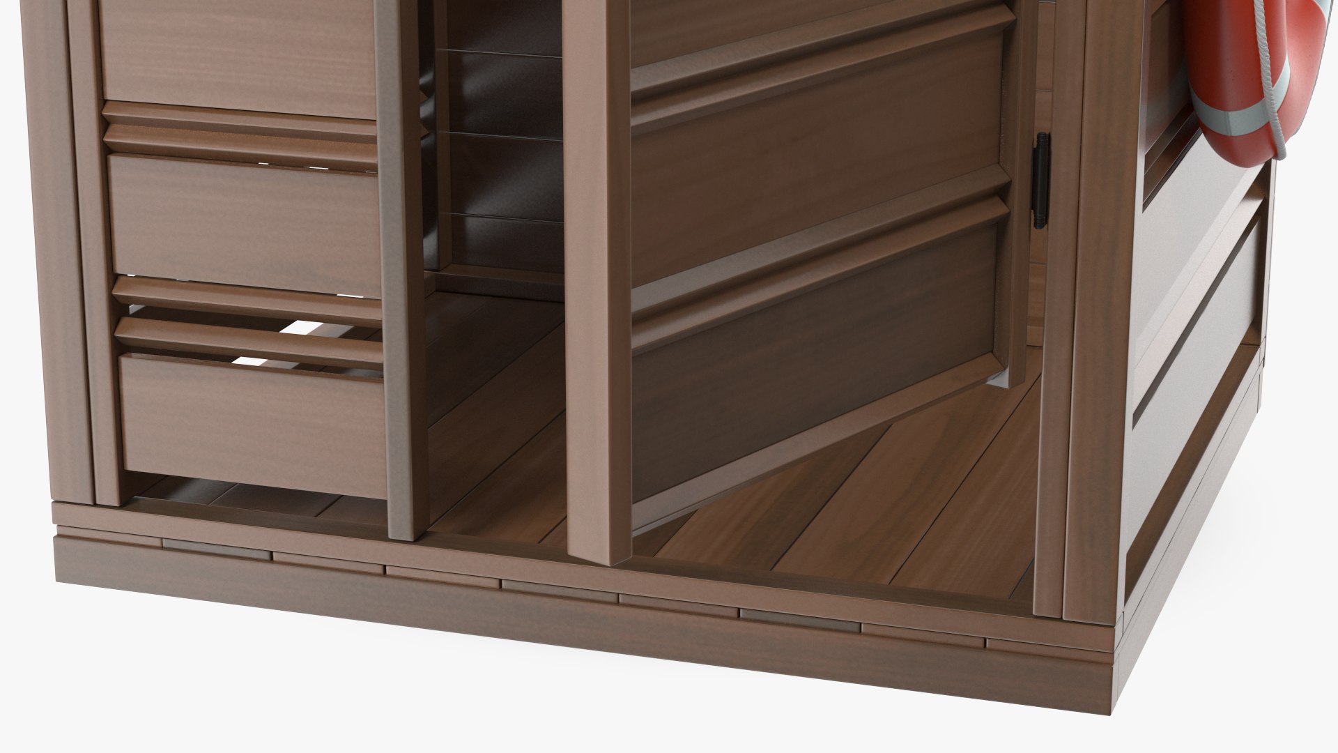 Wooden Dressing Cabin 3D Model - TurboSquid 1769449