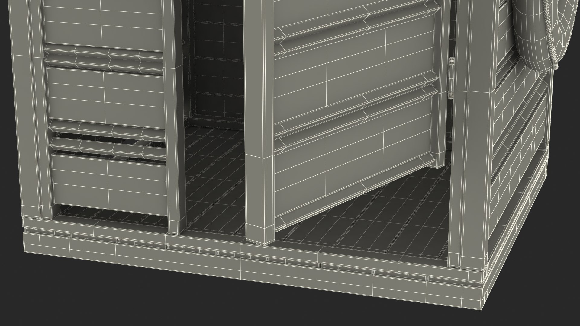 Wooden Dressing Cabin 3D Model - TurboSquid 1769449