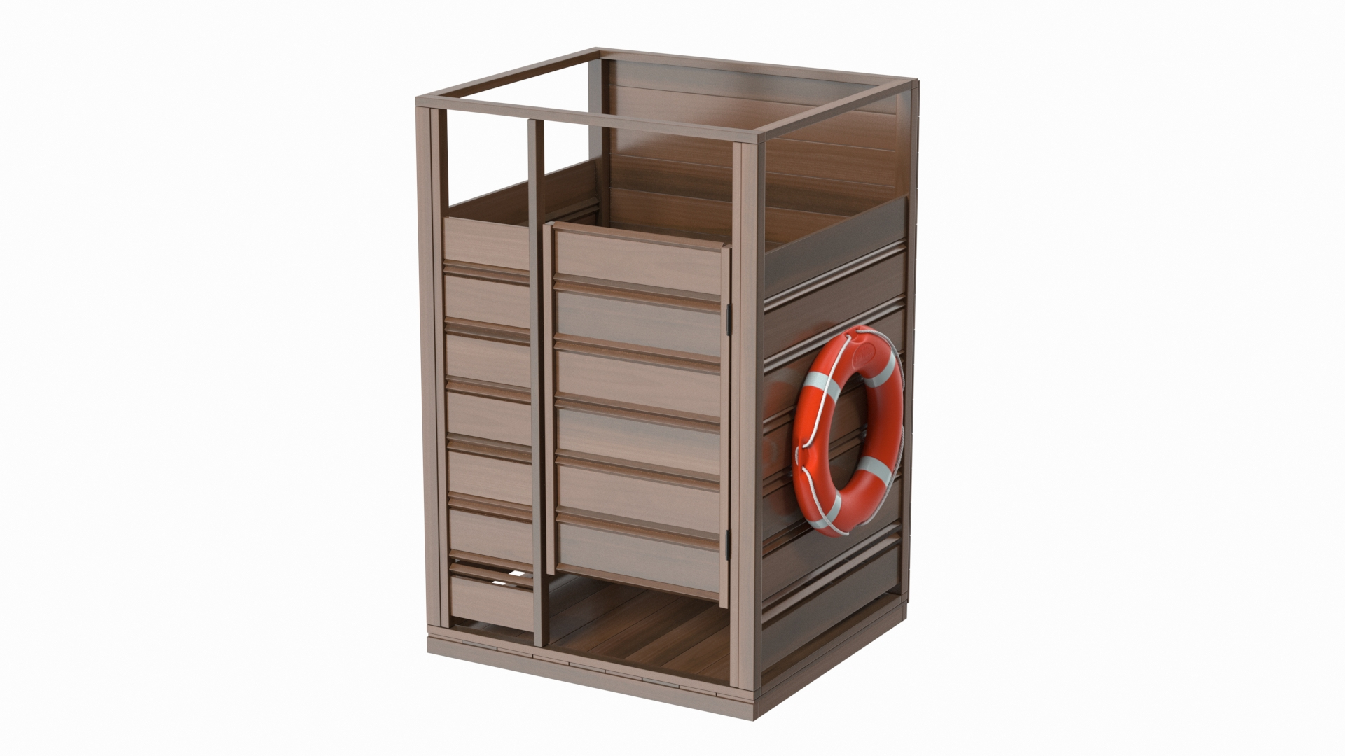 Wooden Dressing Cabin 3D Model - TurboSquid 1769449