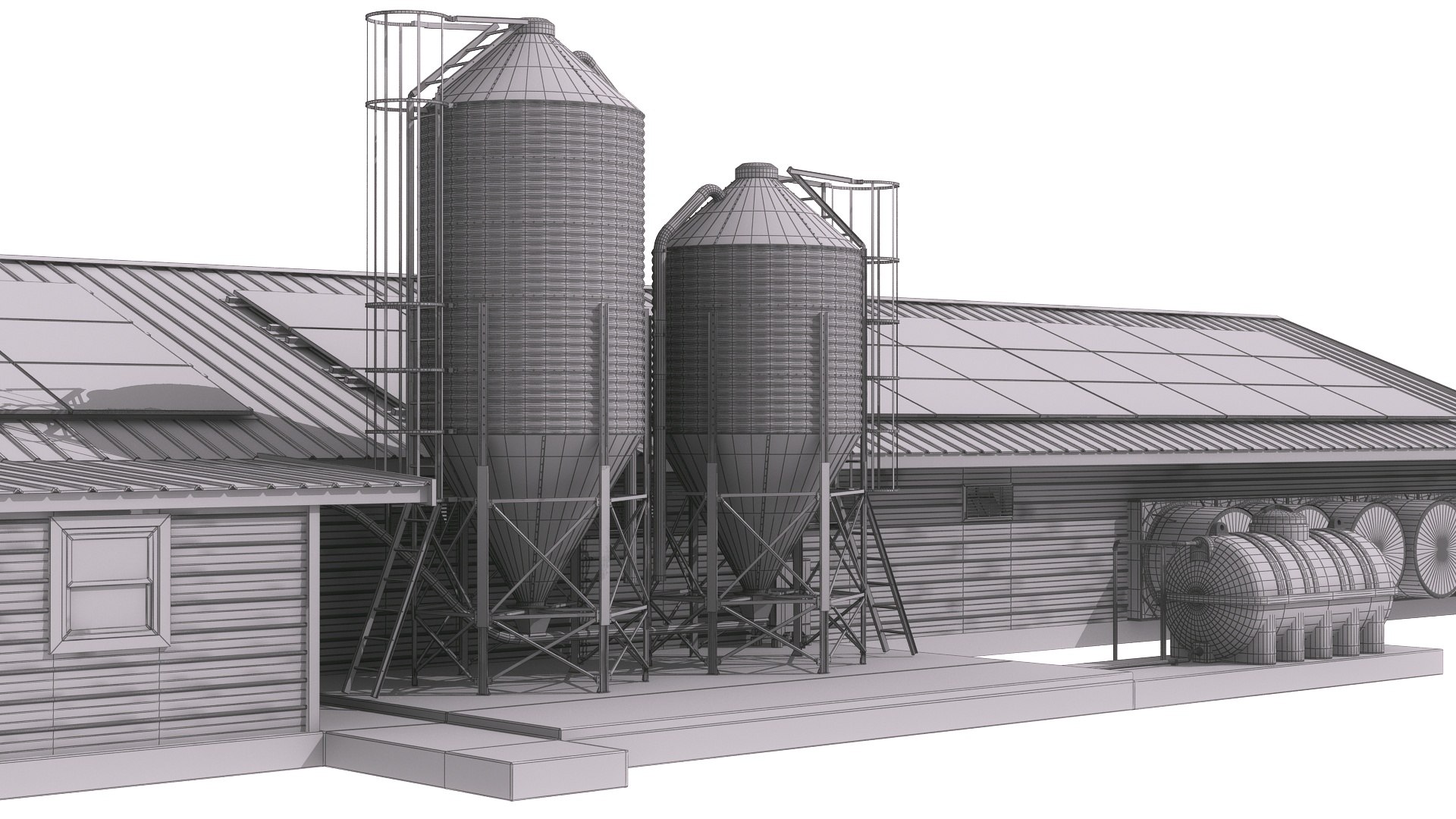 Chicken Farm Barn Empty 3D - TurboSquid 1894890