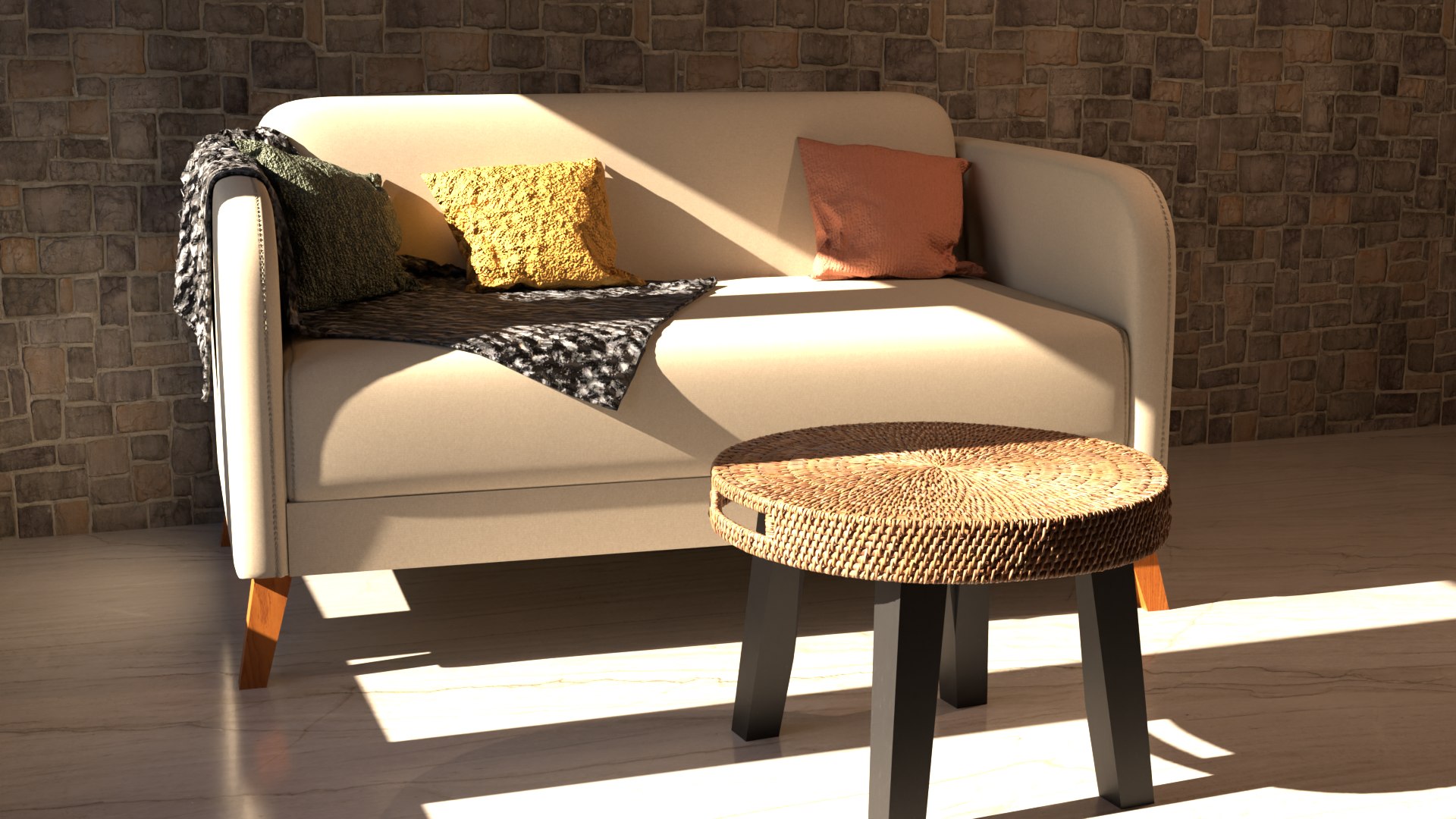 LINANAS IKEA 2-seat Sofa 3D Model - TurboSquid 2234198