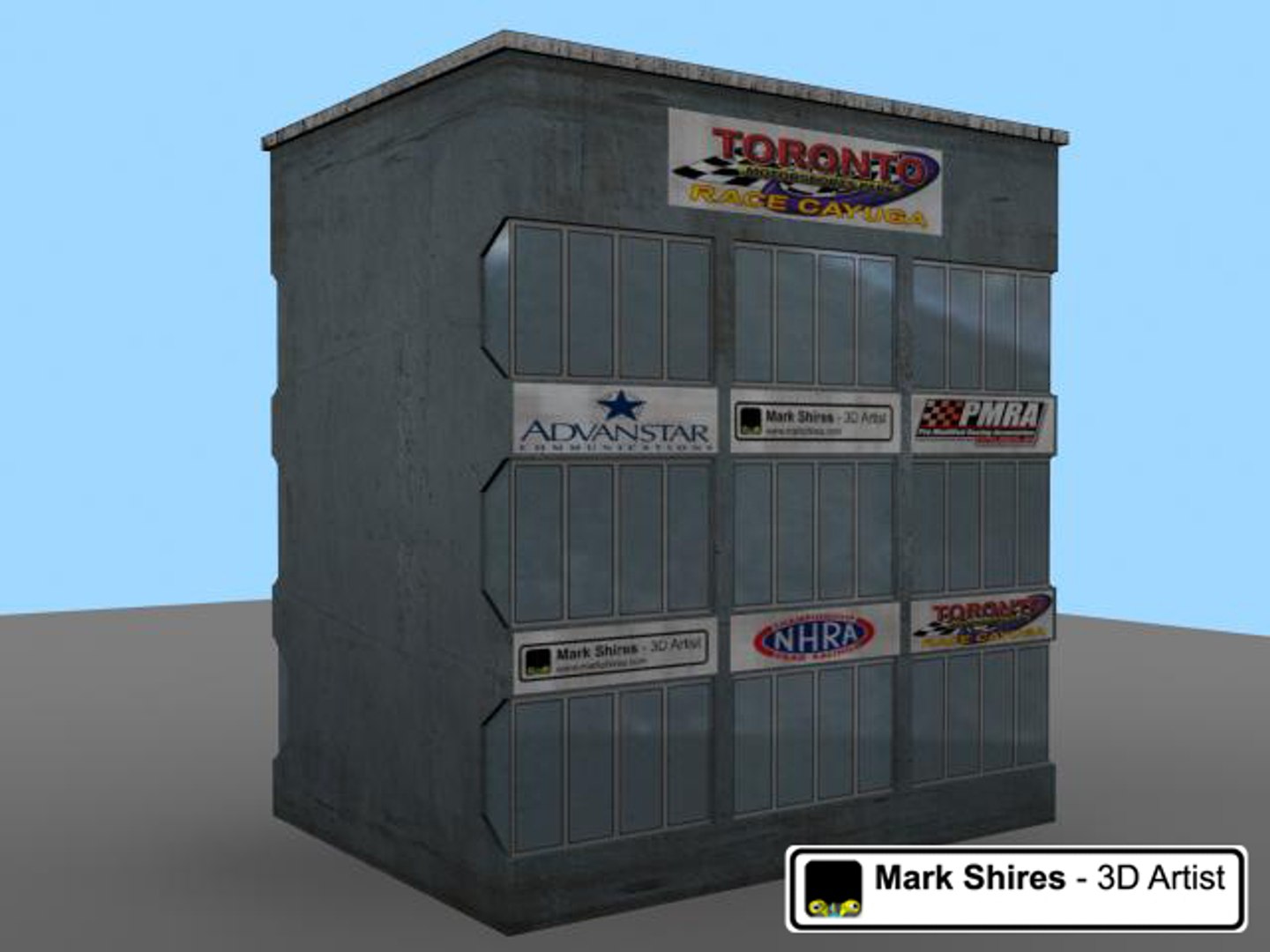 3d race control building