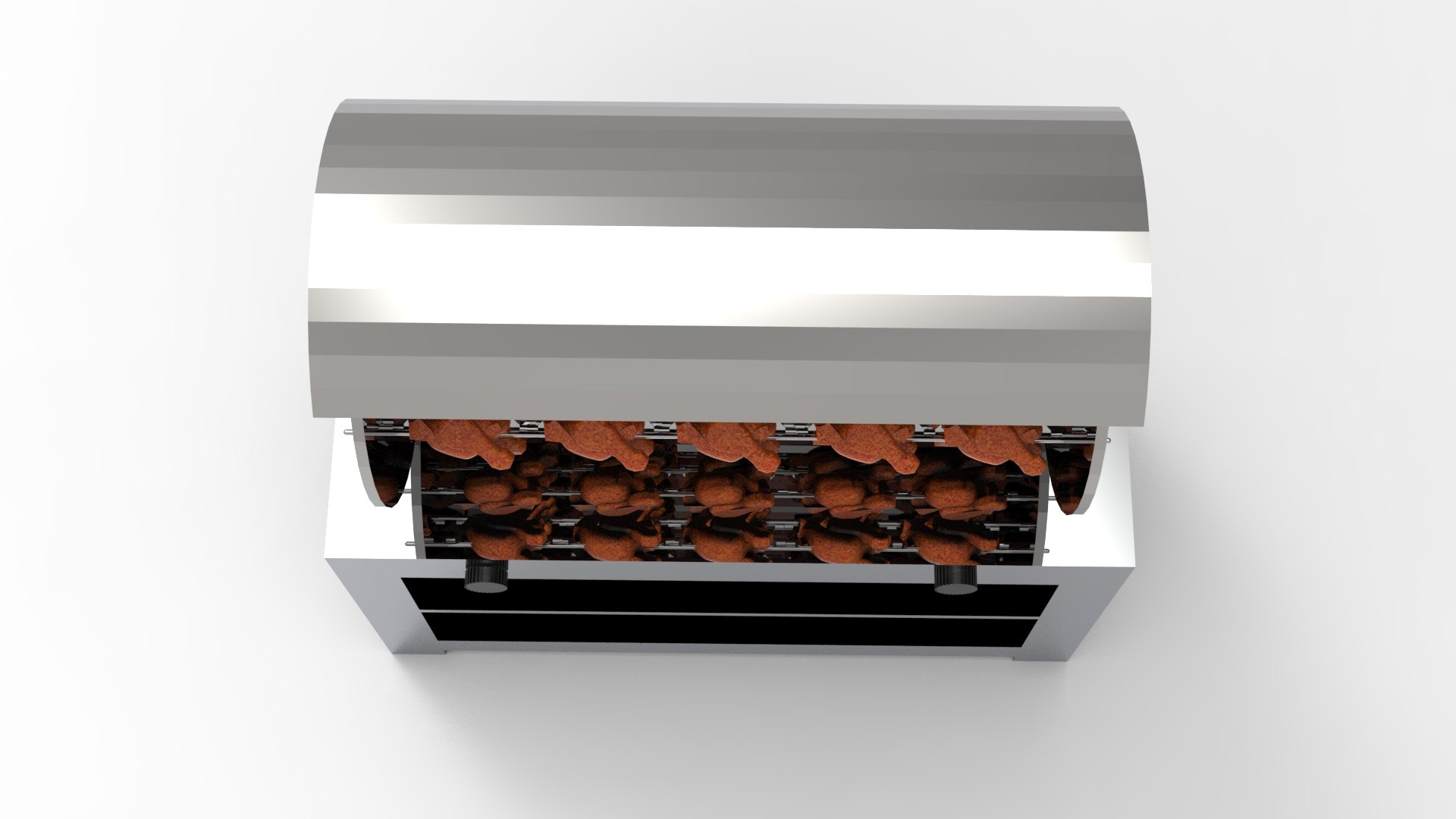 3D Model Rostisserie Chicken Roaster Machine - TurboSquid 2099196