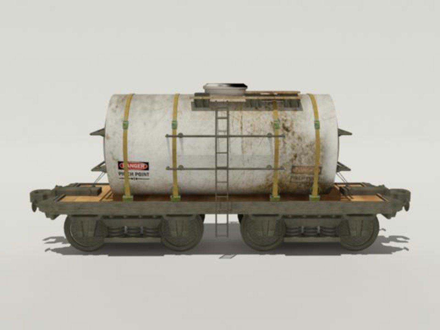 3d Model Old Car Milk