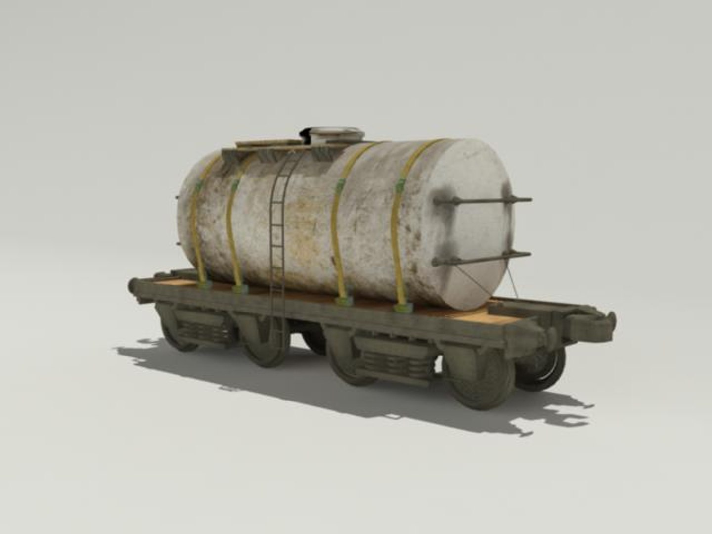 3d Model Old Car Milk