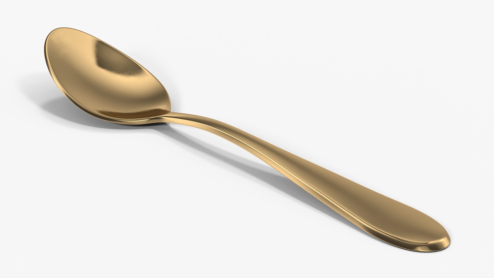 3D Golden Spoon Model - TurboSquid 1456313