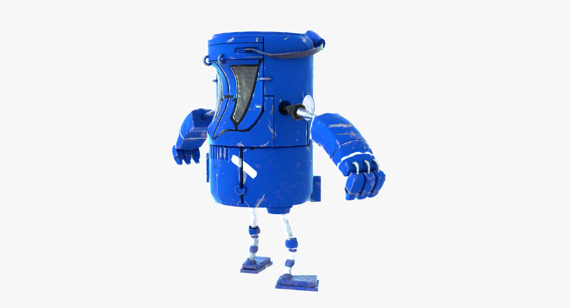 Robot Cute Bot 3d Model