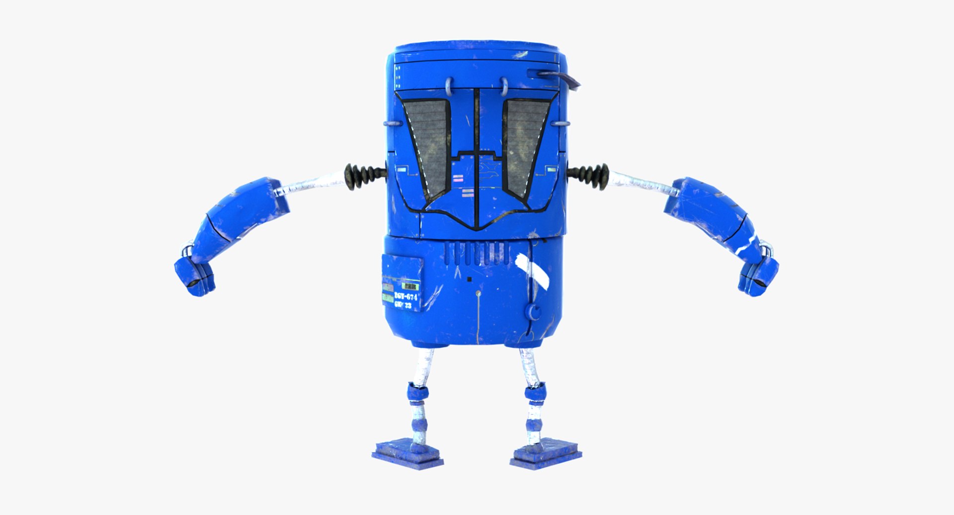 Robot Cute Bot 3d Model