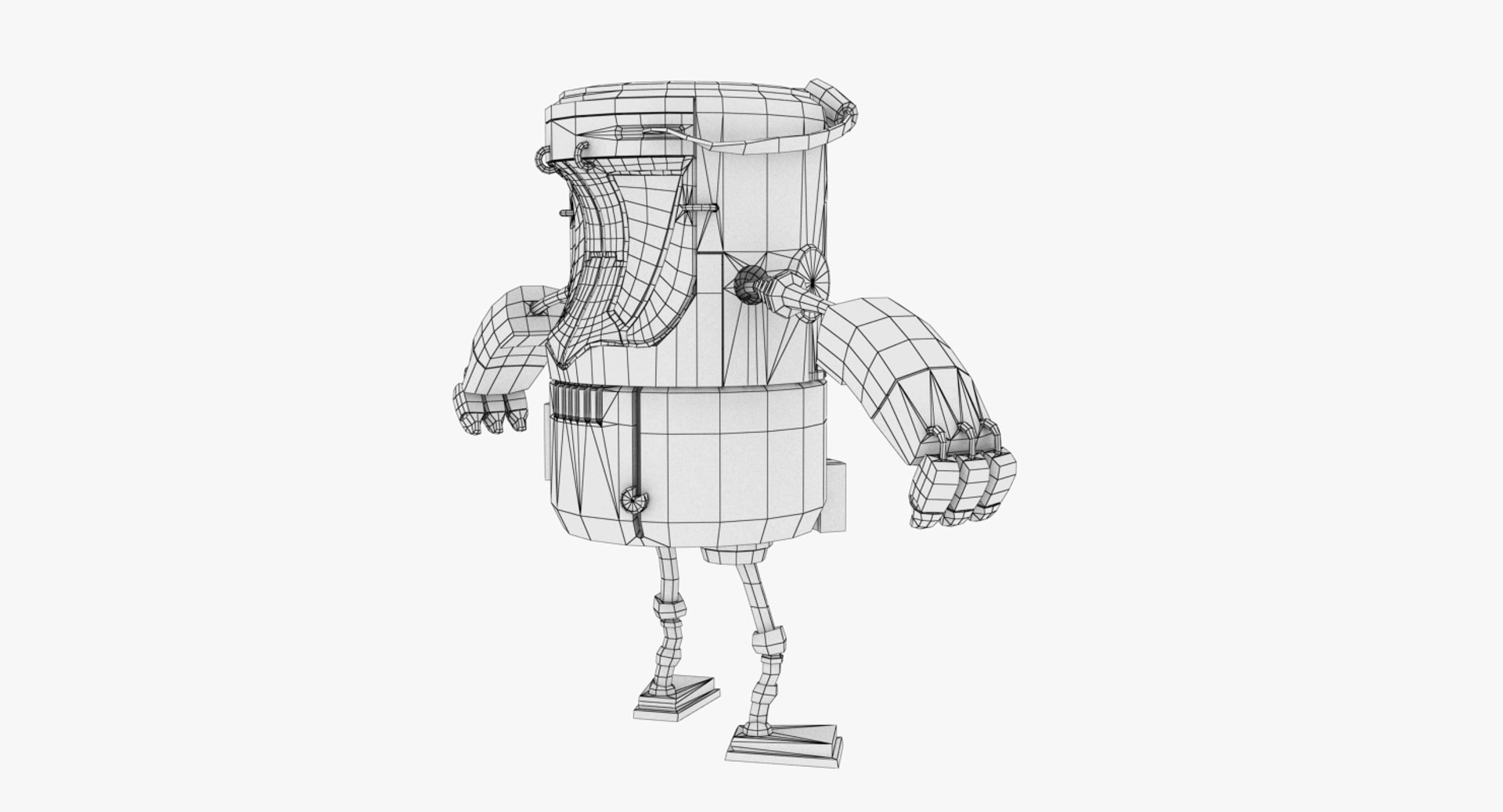 Robot Cute Bot 3d Model