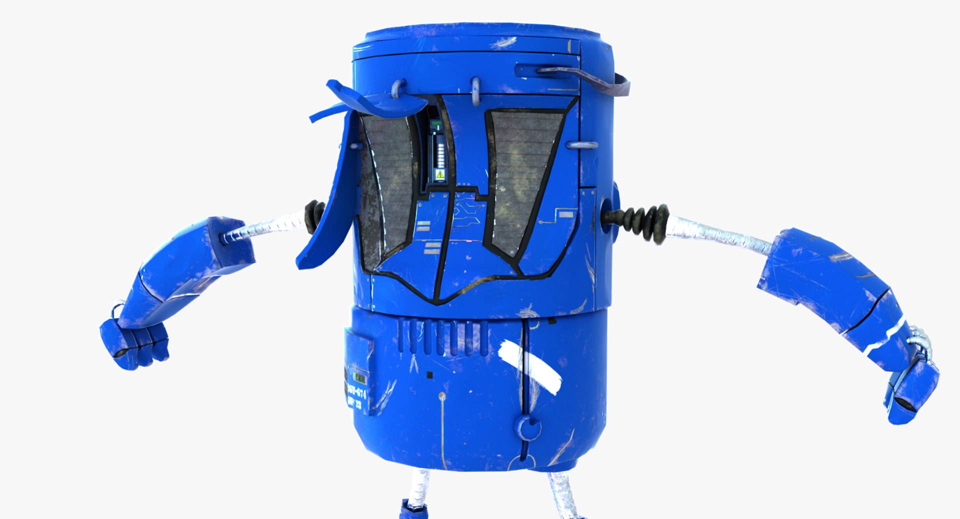 Robot Cute Bot 3d Model