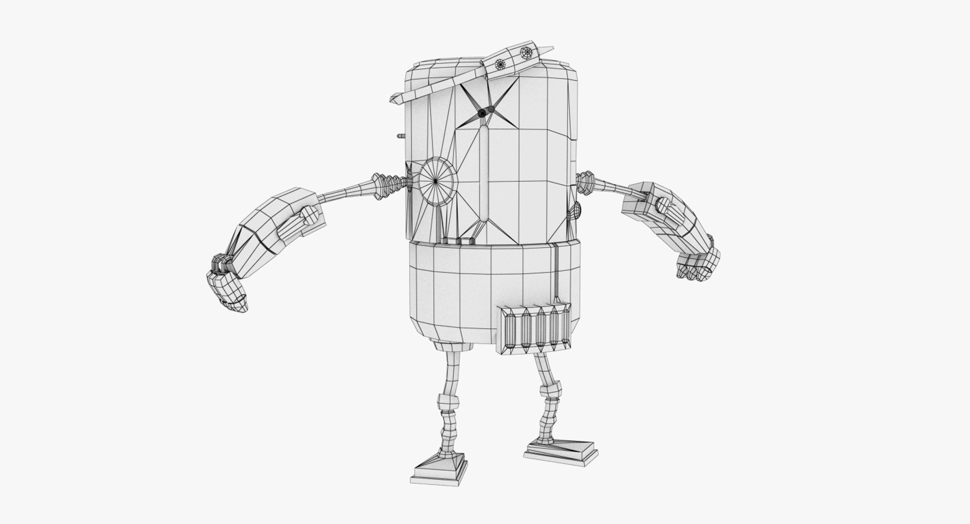 Robot Cute Bot 3d Model