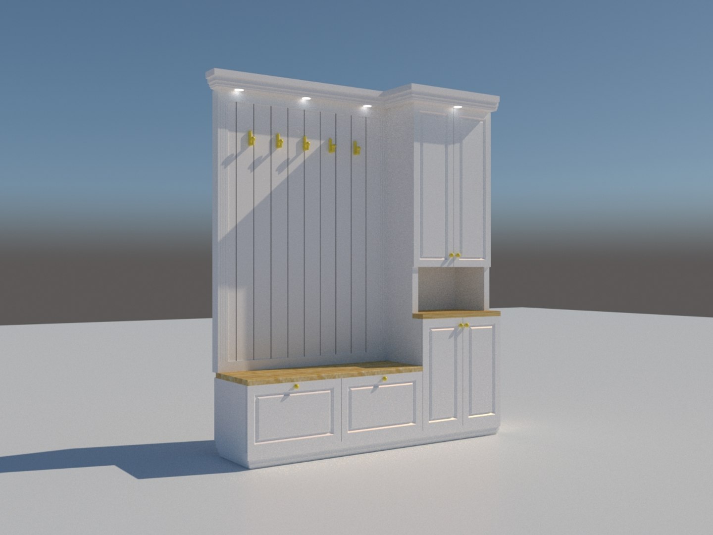 Hall Tree 3D Model - TurboSquid 1624106