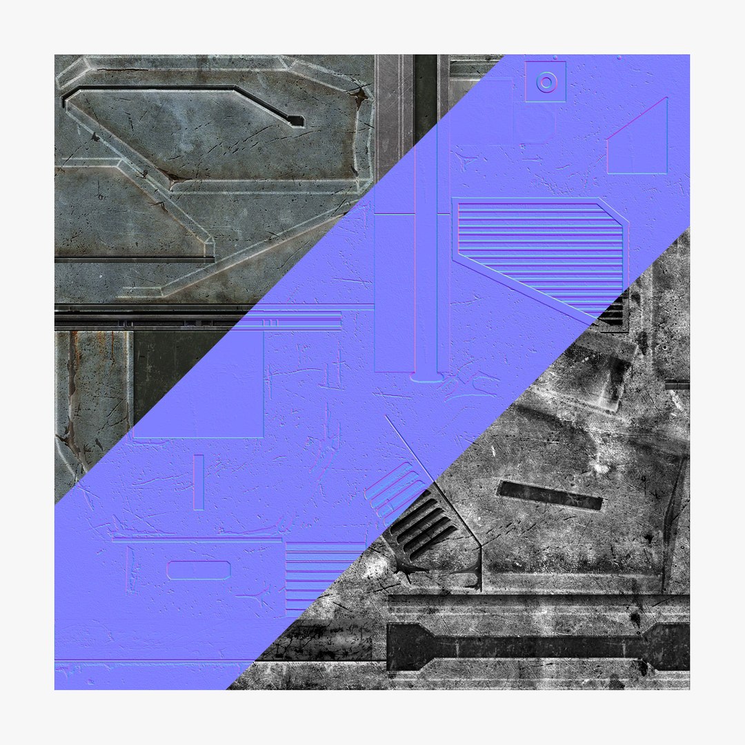 3ds max sci-fi interior scene