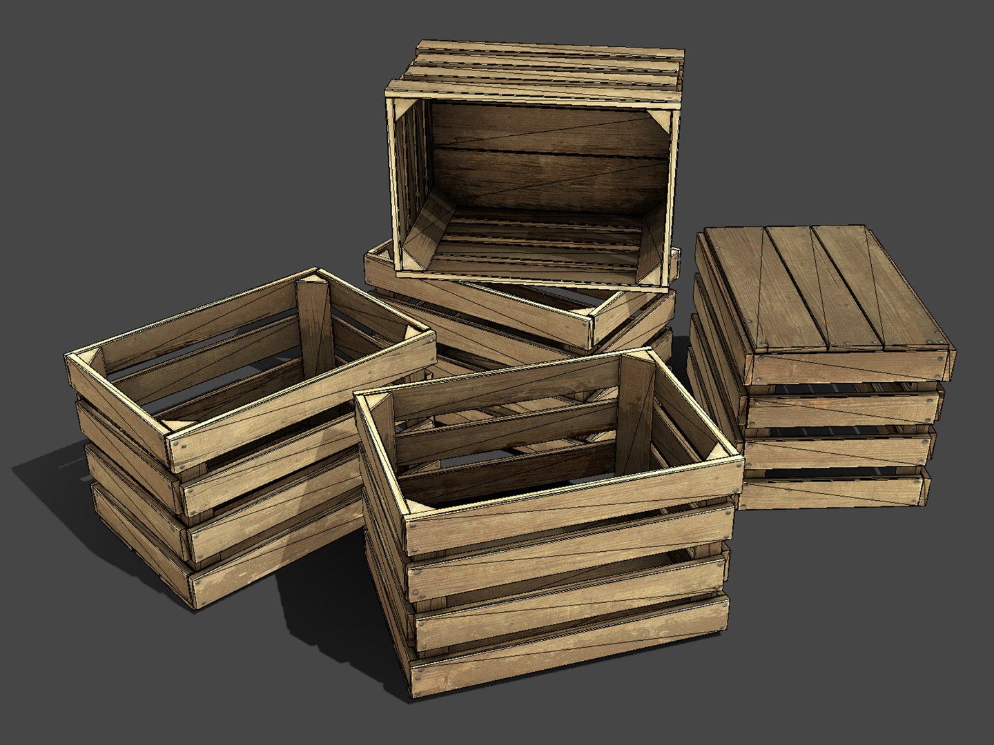 Crate Container Industrial Model - TurboSquid 1627093