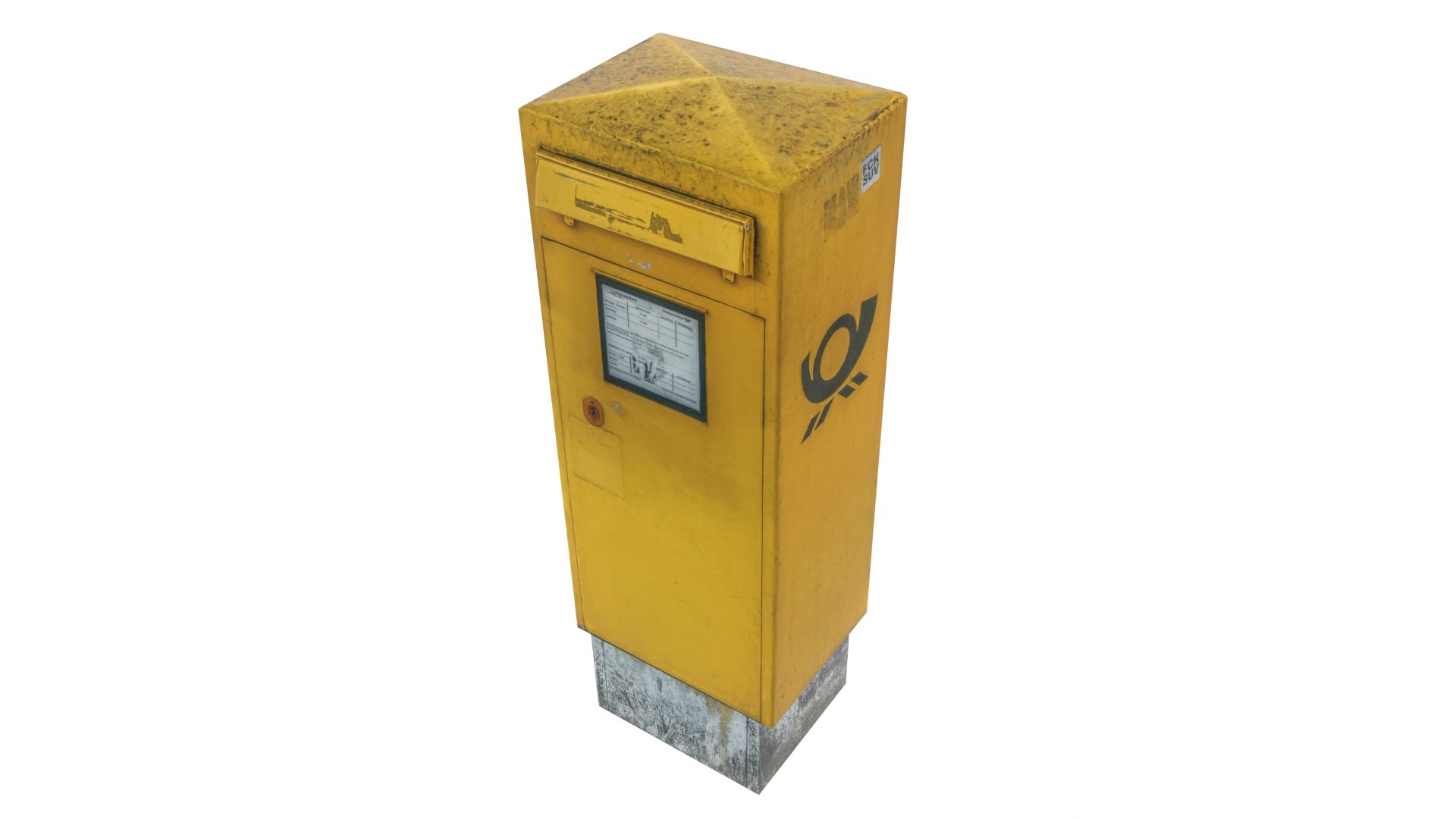 German Mailbox lowpoly 3D model - TurboSquid 1801833