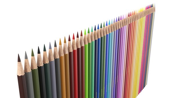 3D real color pencils - TurboSquid 1444946