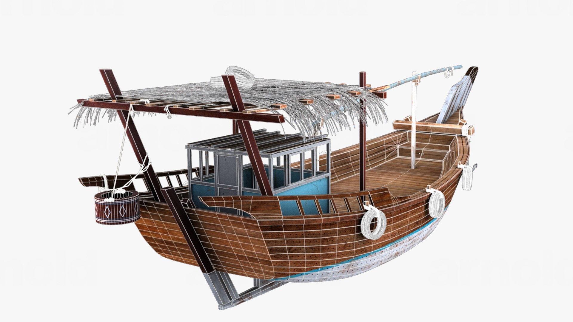 3D Wooden Dhow Model - TurboSquid 1223268