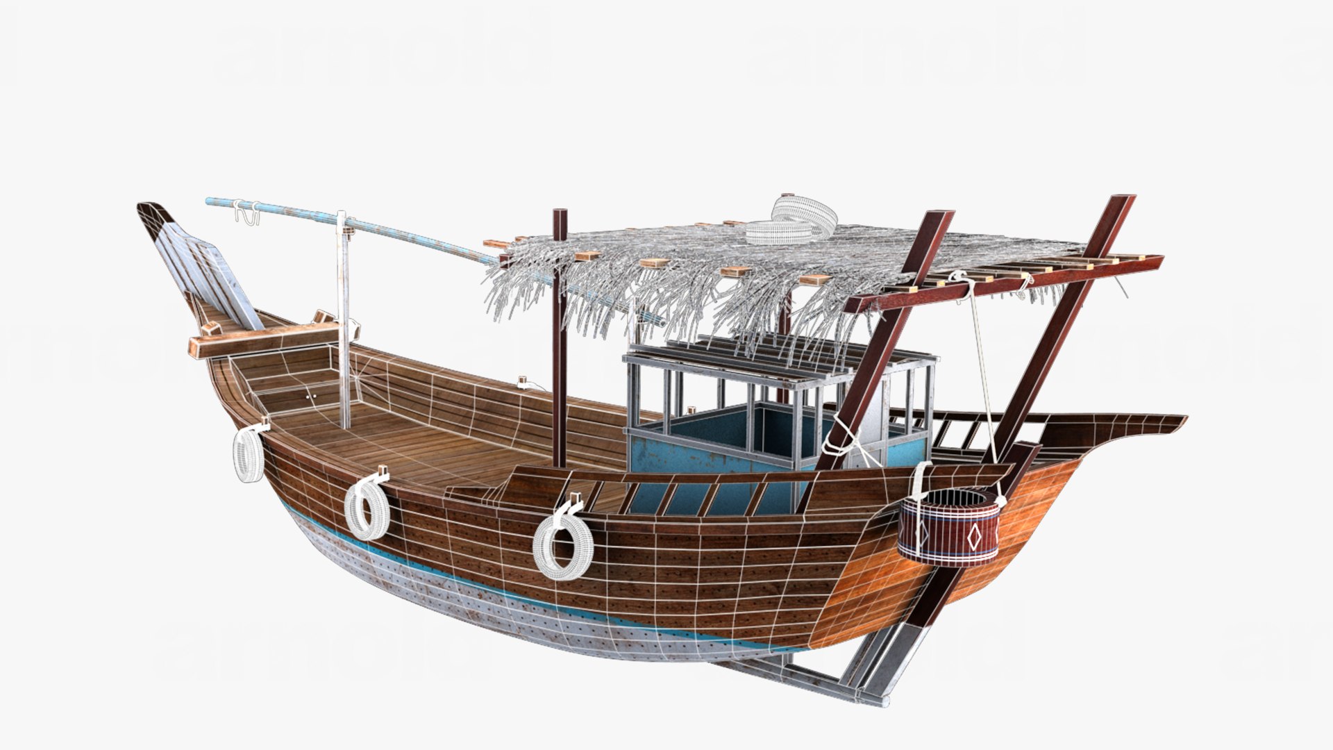 3D Wooden Dhow Model - TurboSquid 1223268