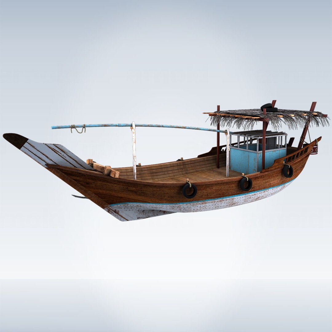3D wooden dhow model - TurboSquid 1223268