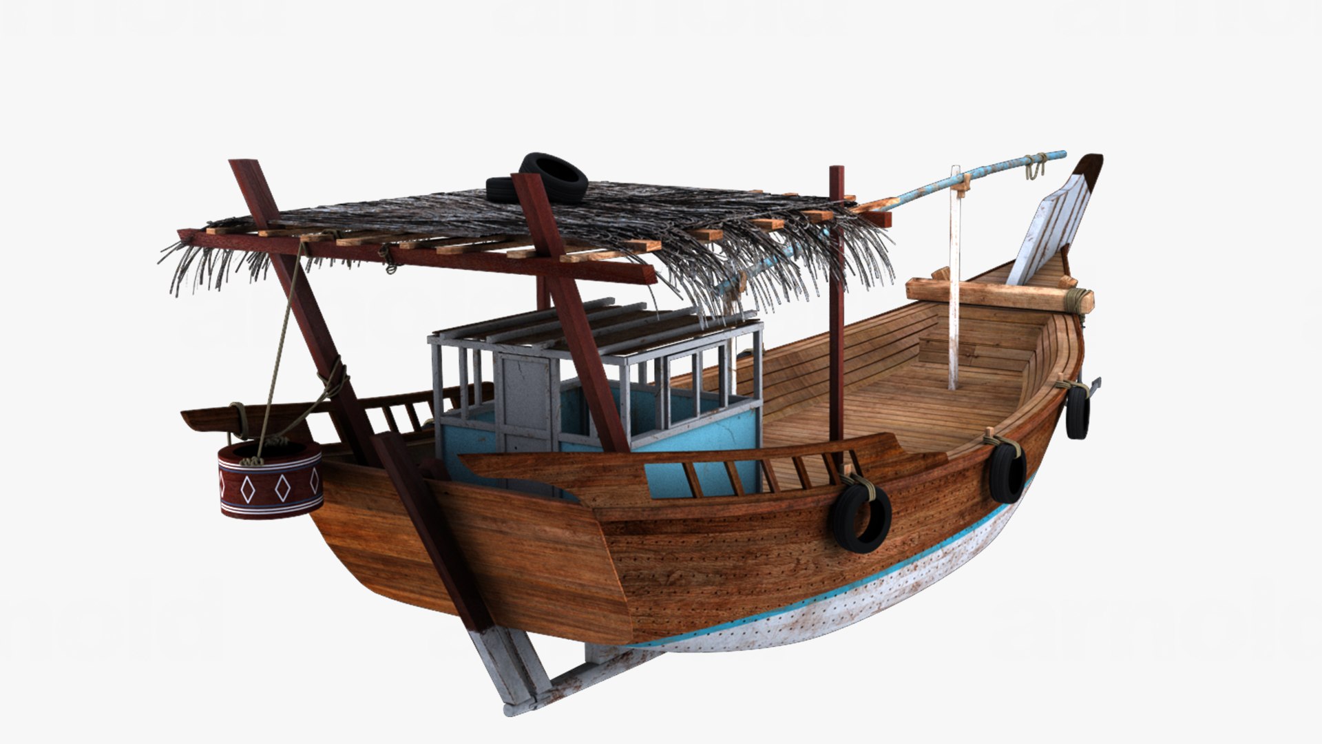 3D Wooden Dhow Model - TurboSquid 1223268