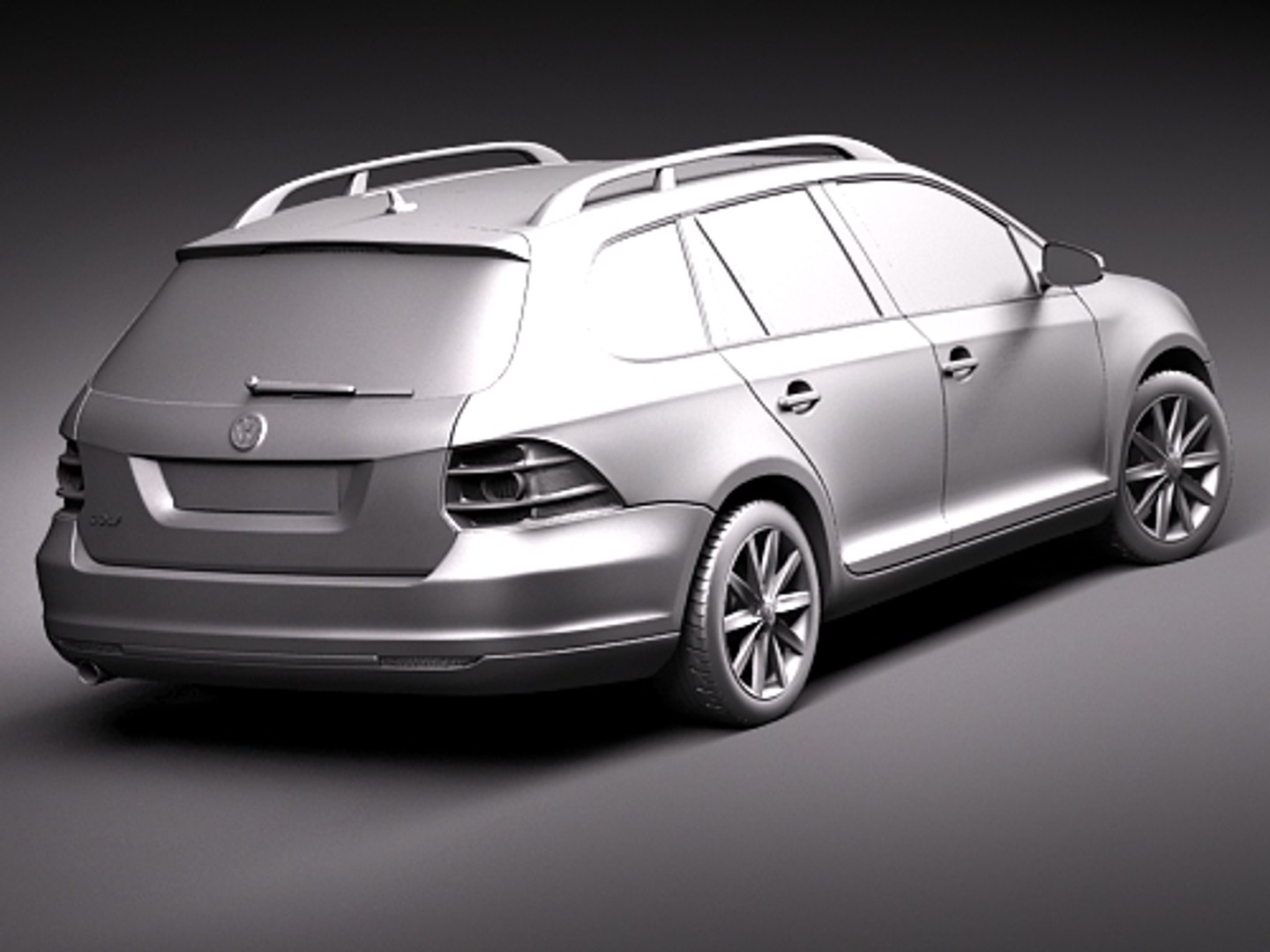 Volkswagen Golf Vi 6 3d Model