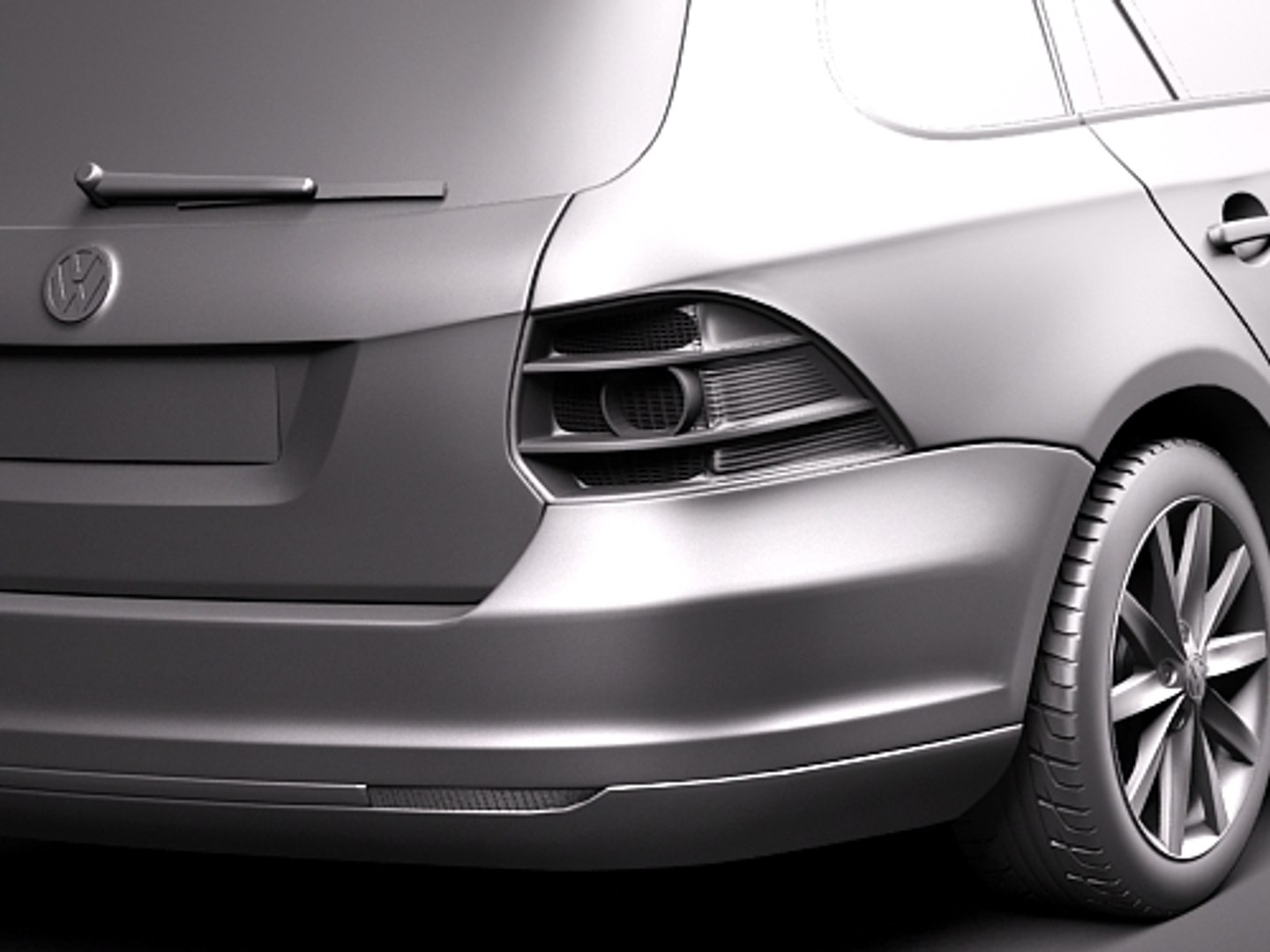 Volkswagen Golf Vi 6 3d Model