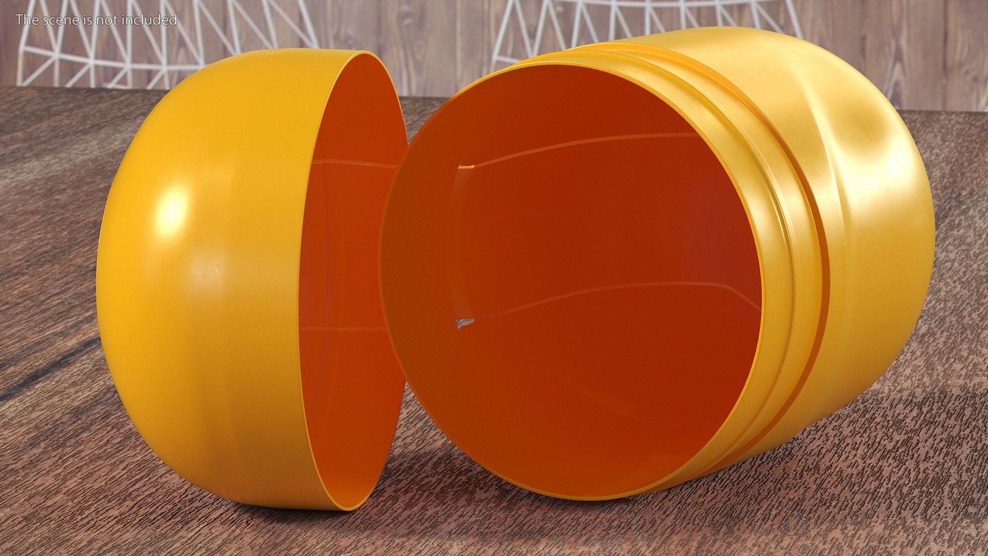 Open Dark Kinder Egg Plastic Container Model - TurboSquid 2098116