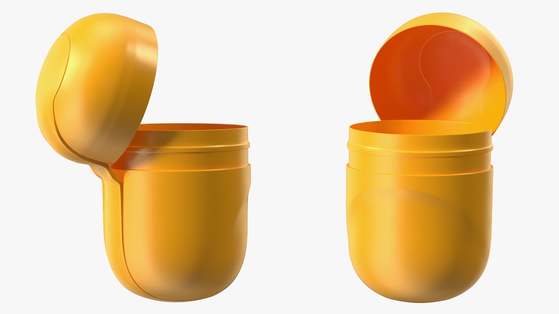 Open Dark Kinder Egg Plastic Container Model - TurboSquid 2098116
