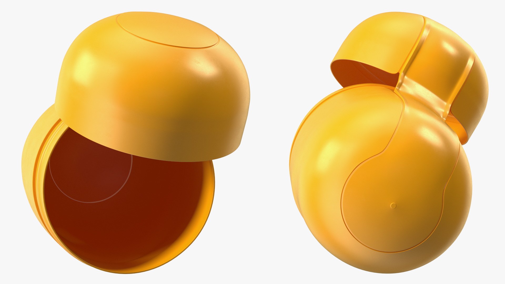 Open Dark Kinder Egg Plastic Container Model - TurboSquid 2098116