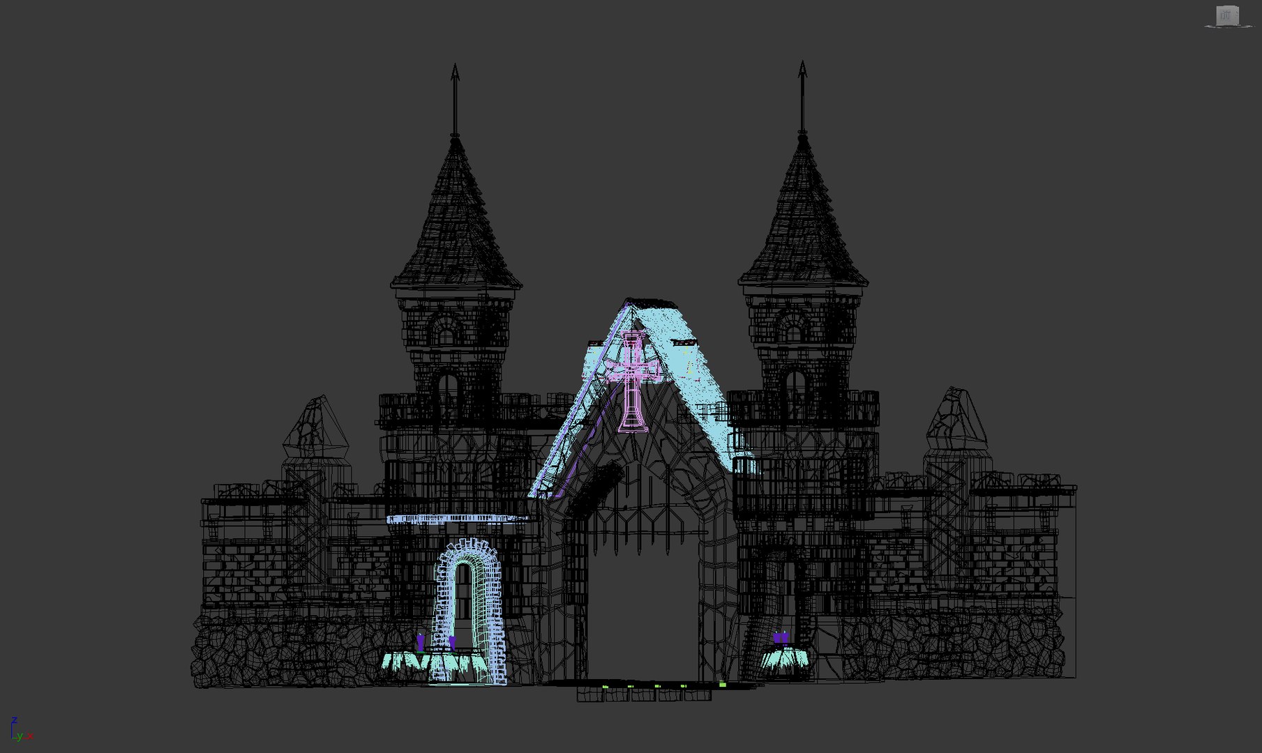 3D Model Castle Entrance Gate - TurboSquid 2099925