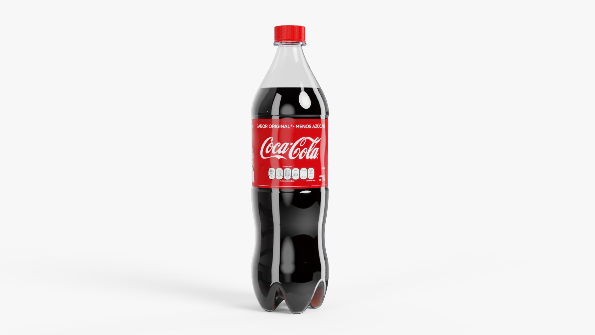 1l Coca-cola Plastic Bottle 3D Model - TurboSquid 2201426