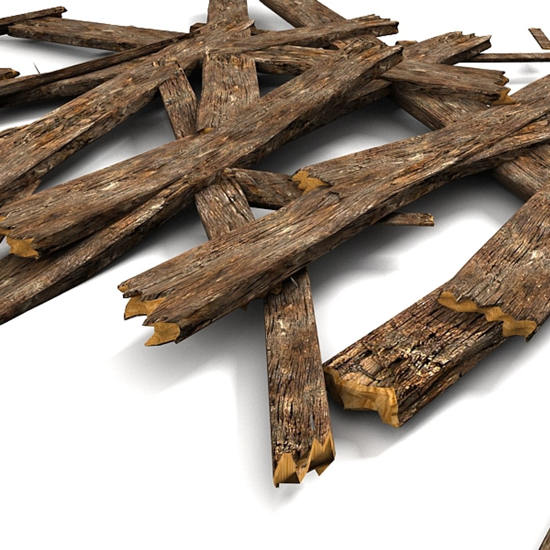 Wood Plank Debris 3d Max