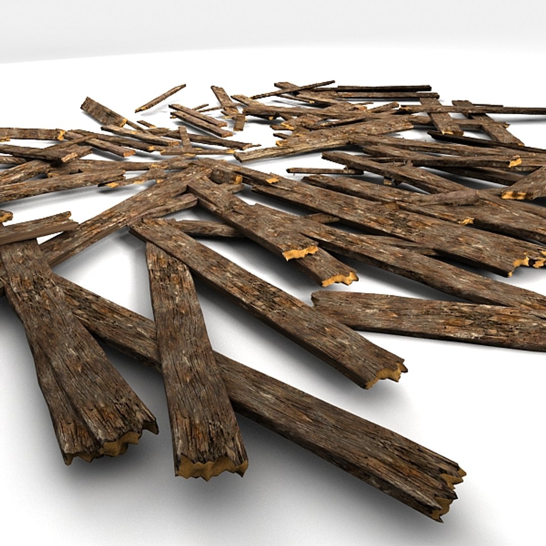 Wood Plank Debris 3d Max
