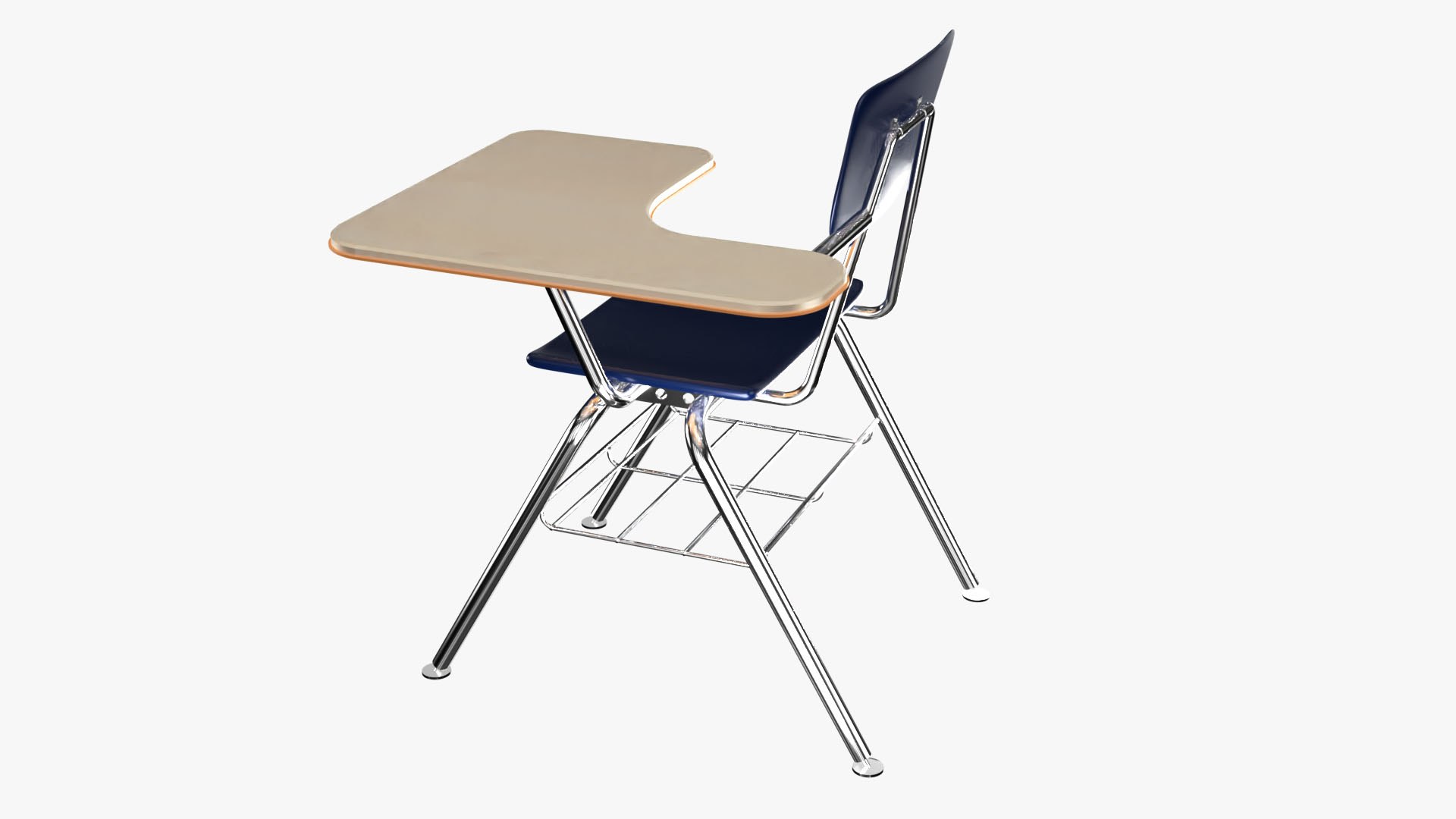 Student Desk And Chair 3D Model - TurboSquid 1792396