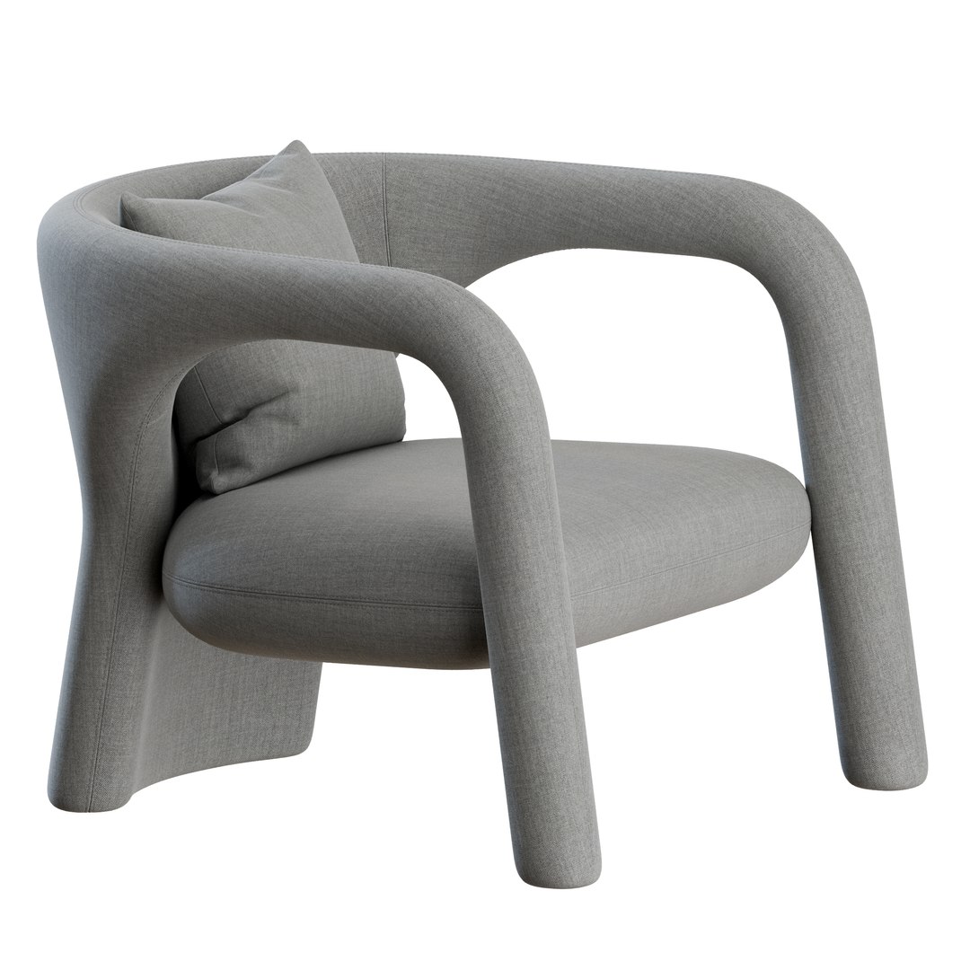 3D Aimee Lounge Armchair By Baxter Model - TurboSquid 2396540