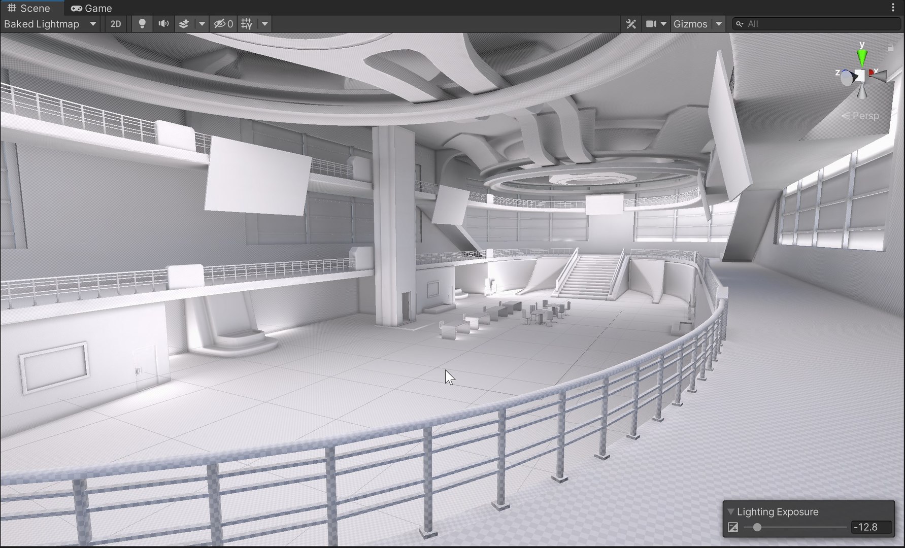 Modern Convention Center Interior 3D Model Unity 3D Model - TurboSquid ...