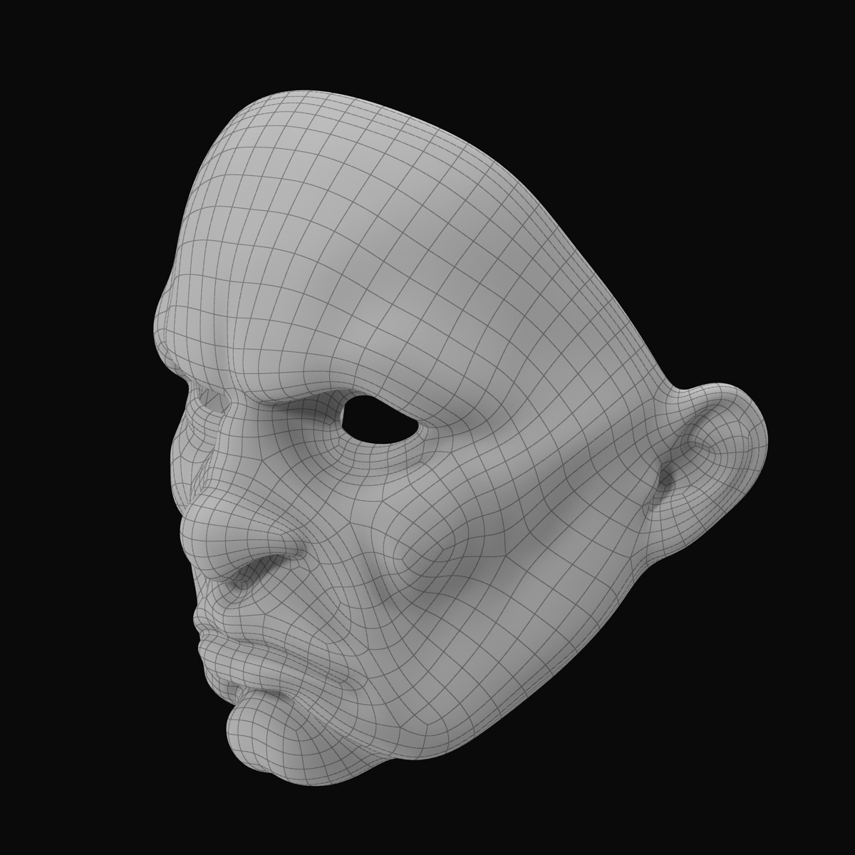 3d clown mask model