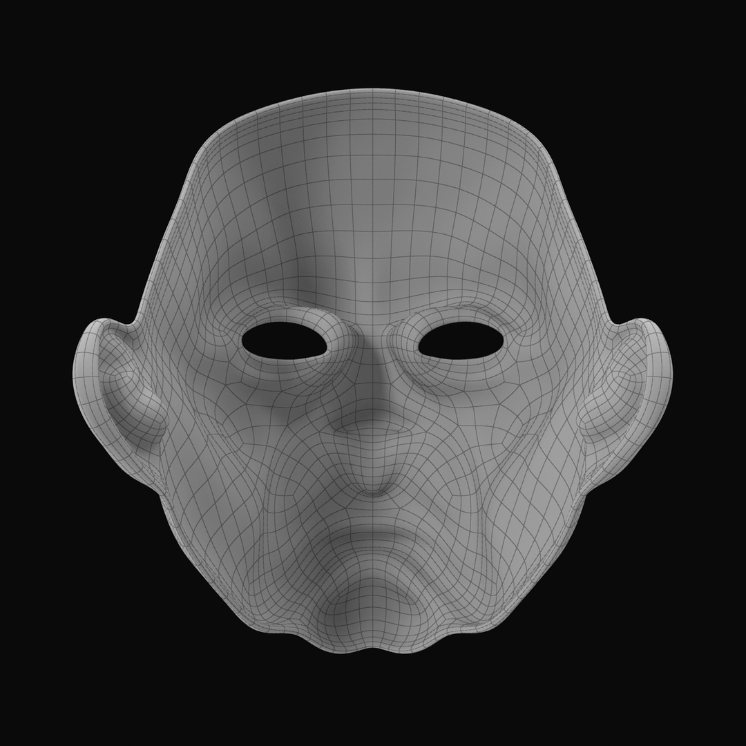 3d clown mask model
