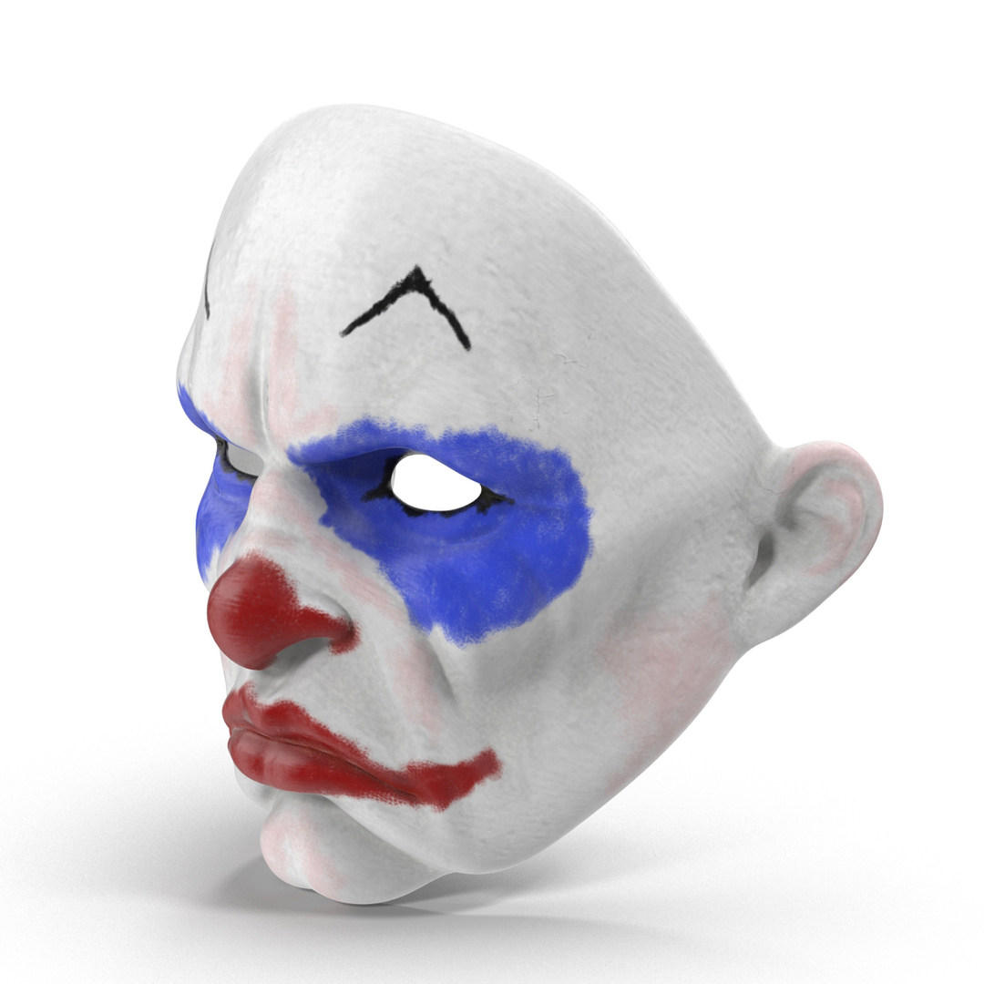 3d clown mask model
