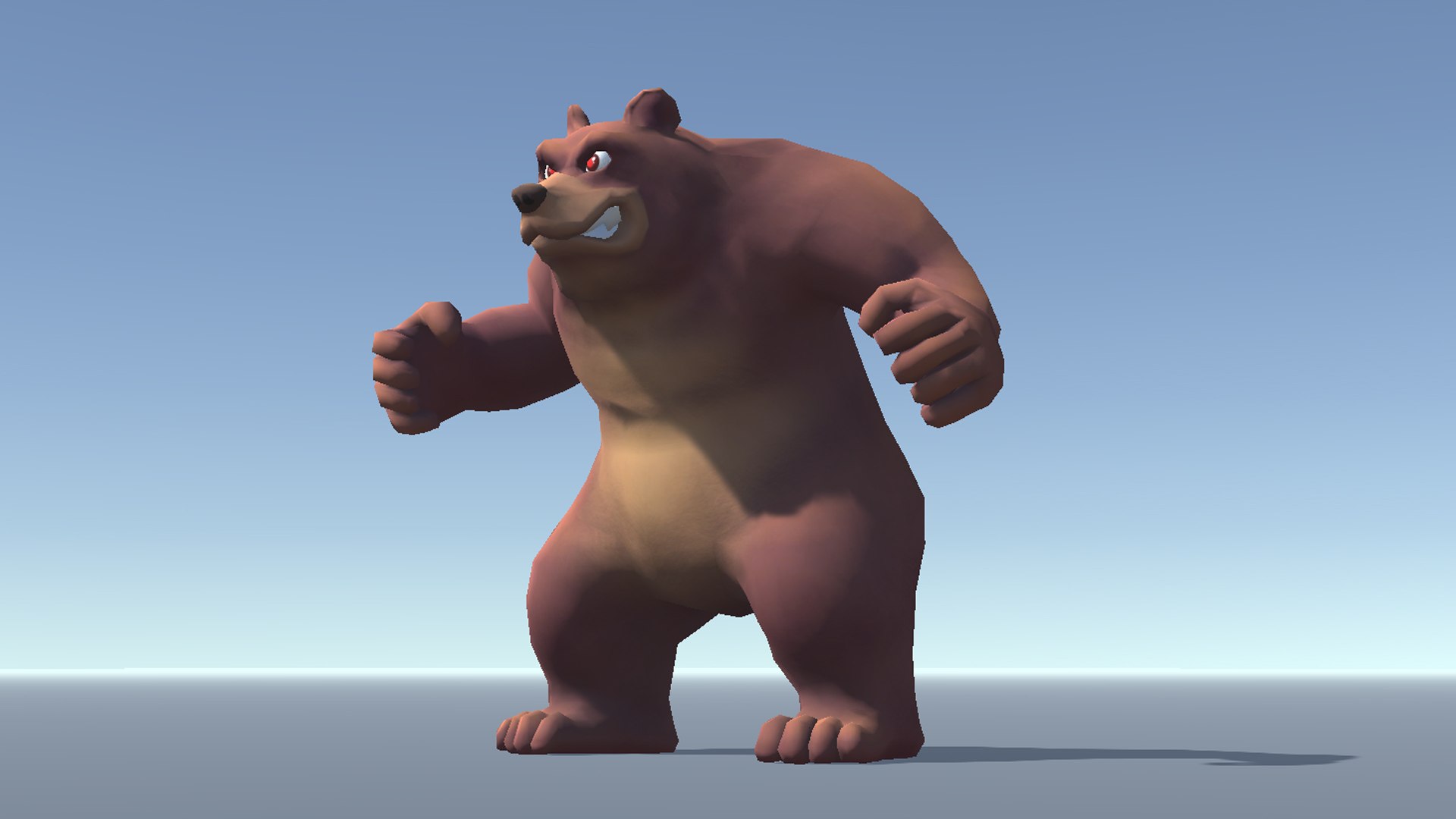 Lowpoly Stylized Bear Rigged and Animated for VR AR Games 3D ...