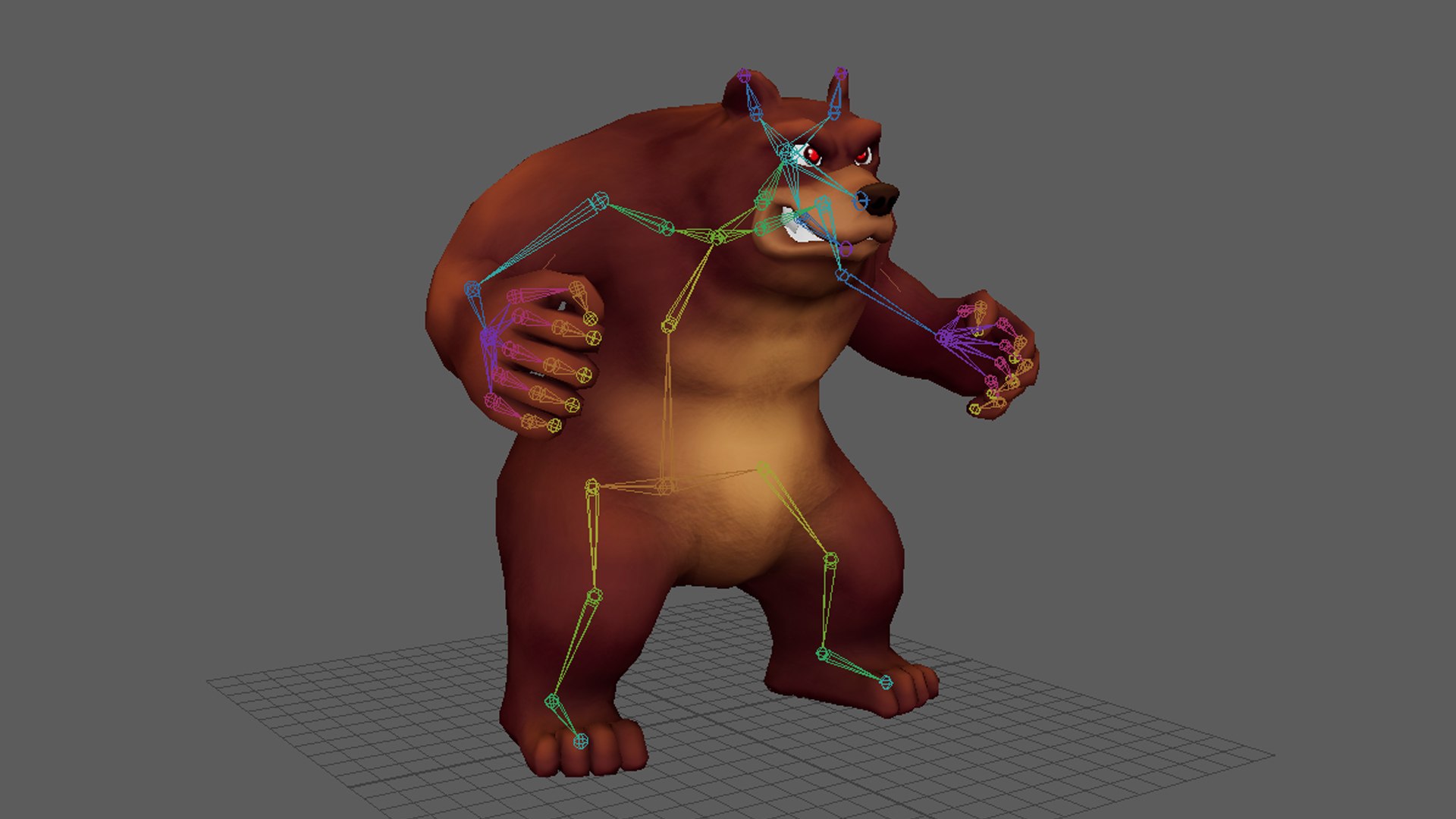 Lowpoly Stylized Bear Rigged and Animated for VR AR Games 3D ...