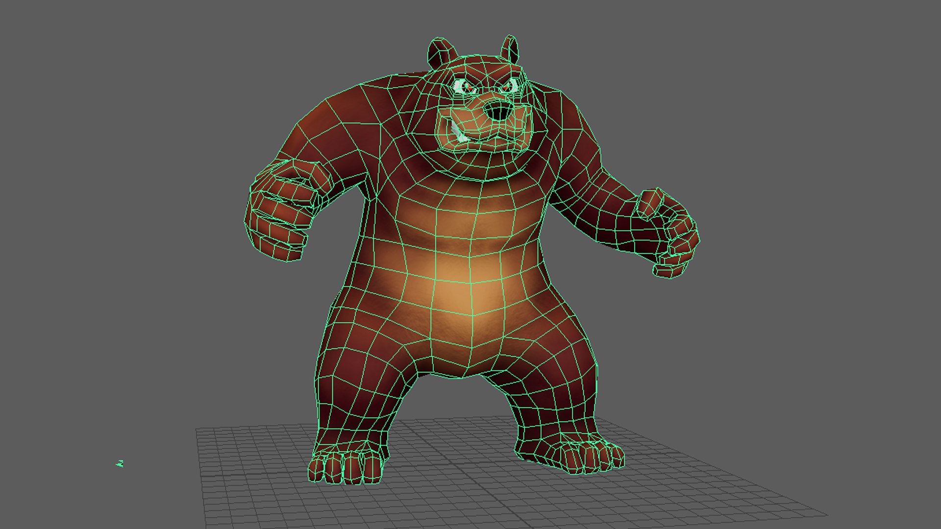 Lowpoly Stylized Bear Rigged and Animated for VR AR Games 3D ...