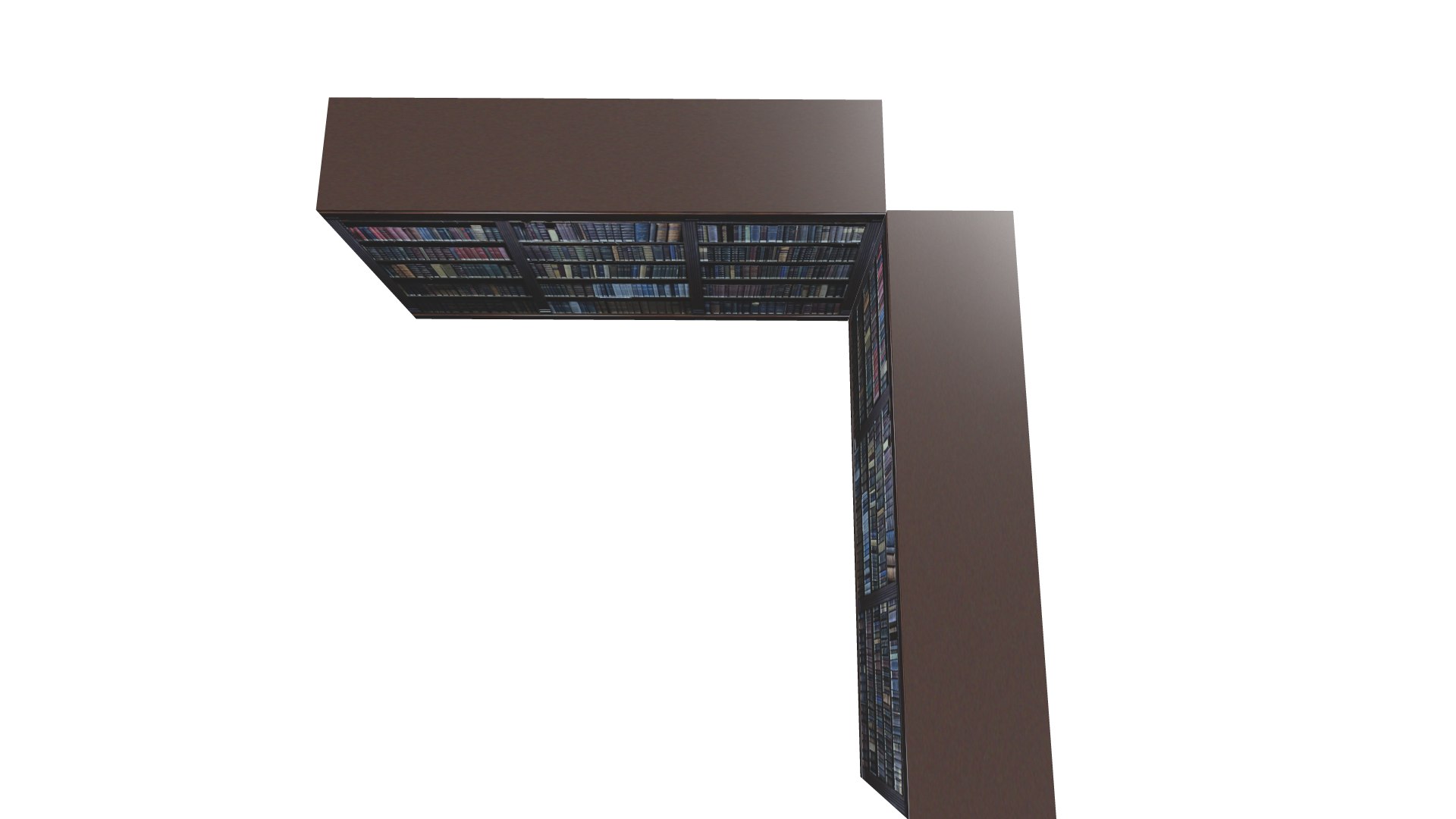 3D Book Shelf Model - TurboSquid 1917647