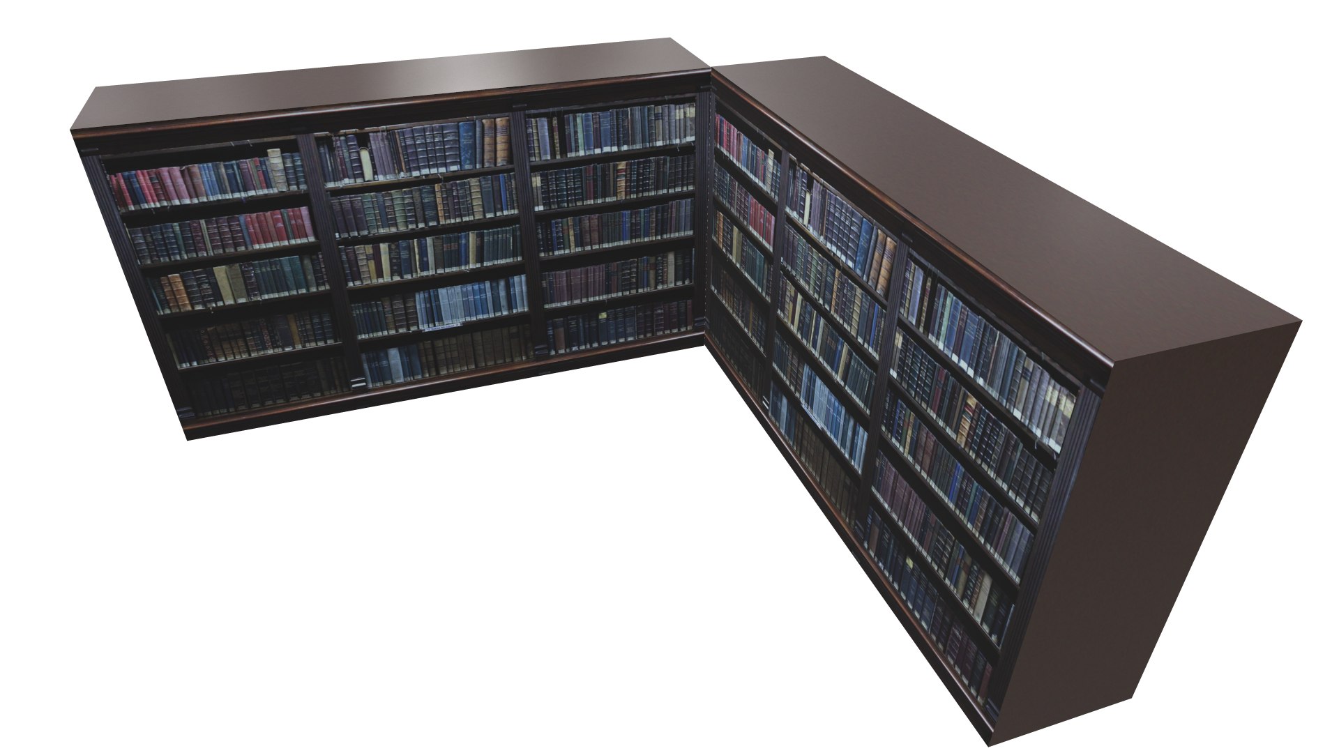3D Book Shelf Model - TurboSquid 1917647