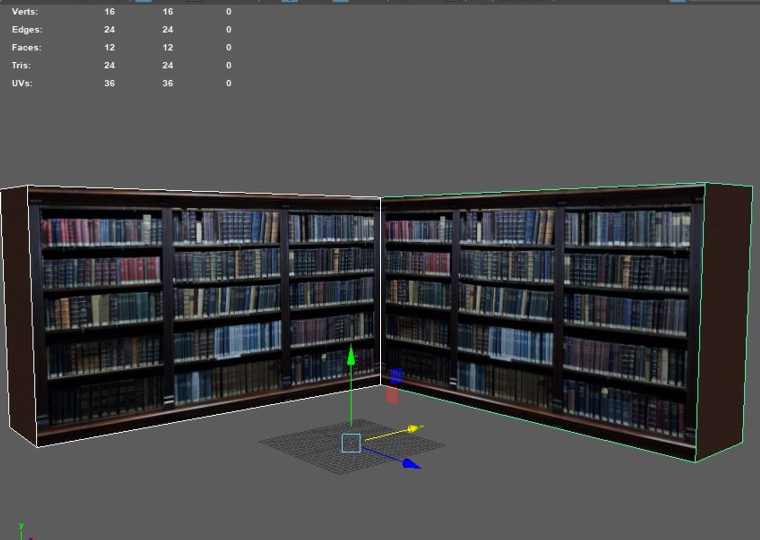 3D Book Shelf Model - TurboSquid 1917647