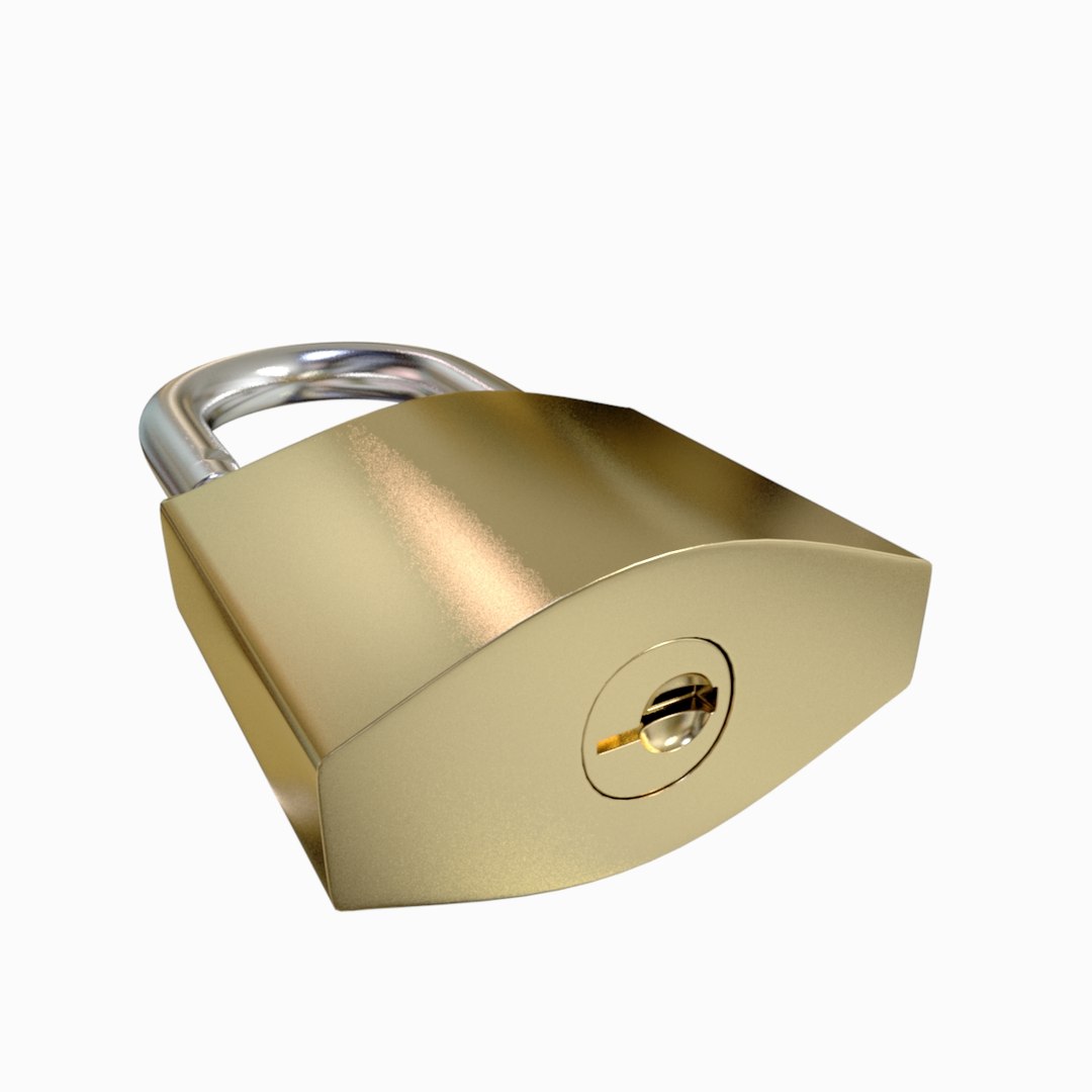Padlock Lock Pad 3d Model